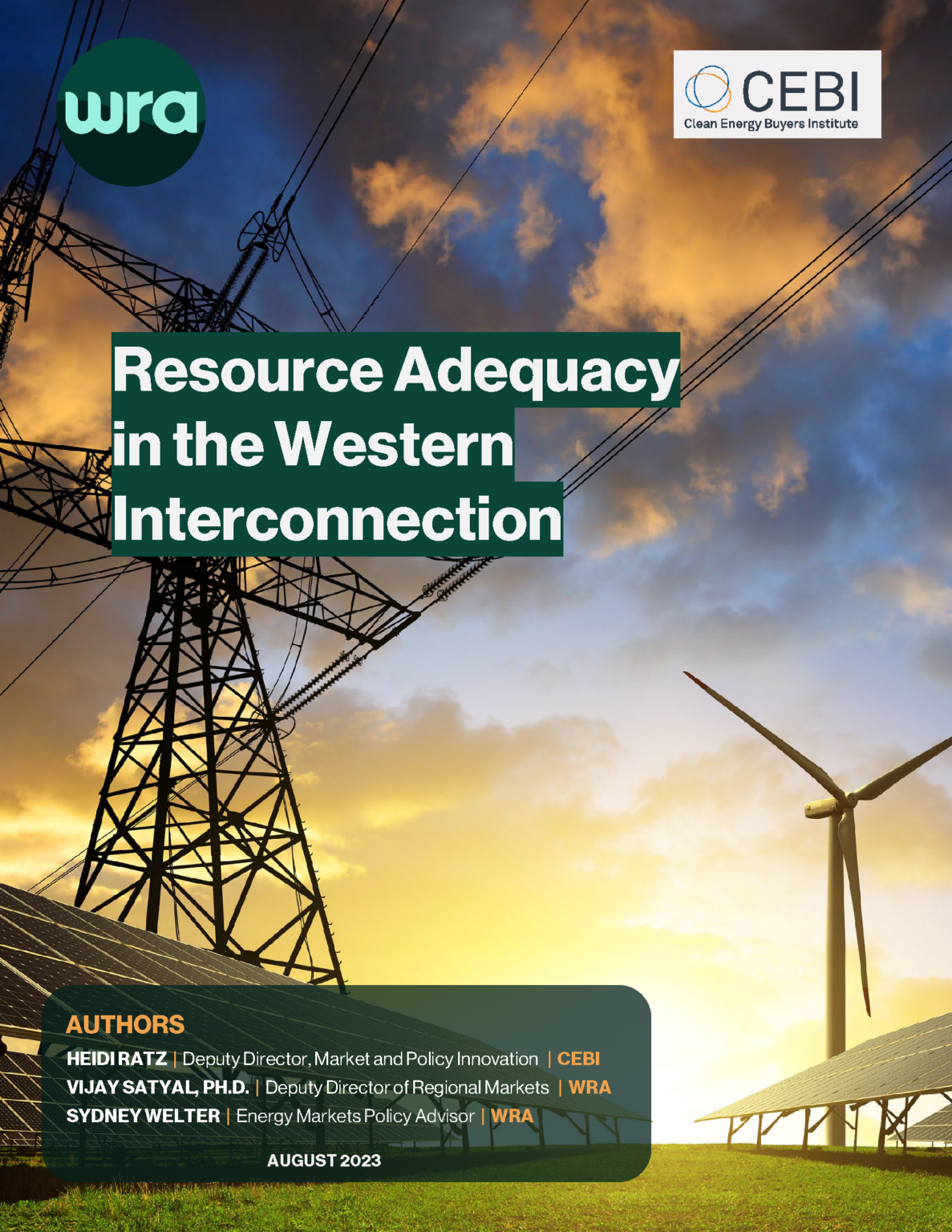 Resource Adequacy in the Western Interconnection - Western Resource ...